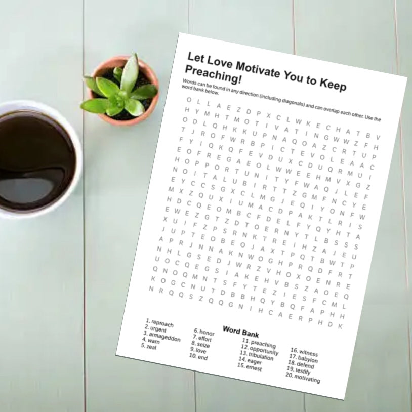 Weekend Wordsearch (July 22- July 29) – Newsystemprints